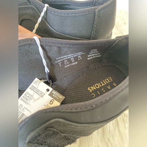 Basic Editions | Shoes | Basic Editions Mandi Black Slipon Mary Jane Sneakers Shoes Sz 6 | Poshmark